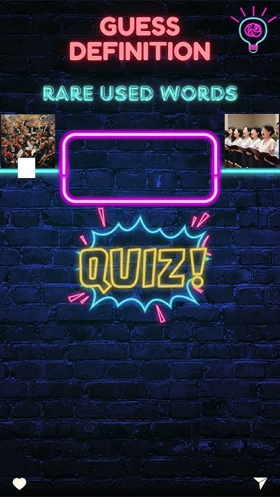 Quiz #8. Guess Definition. Rare Used Words. Quiz Time. Trivia questions ...