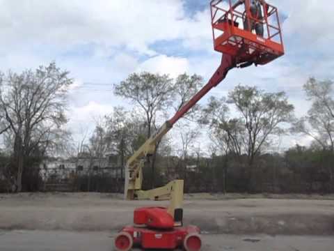 JLG N35E BOOM LIFT (TEST DRIVE) - YouTube