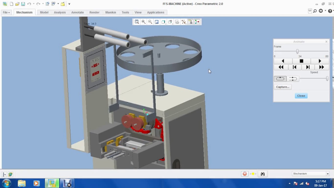 FFS HIGH SPEED PACKING MACHINE WITH BATCH CUTTER 3d MODEL - YouTube