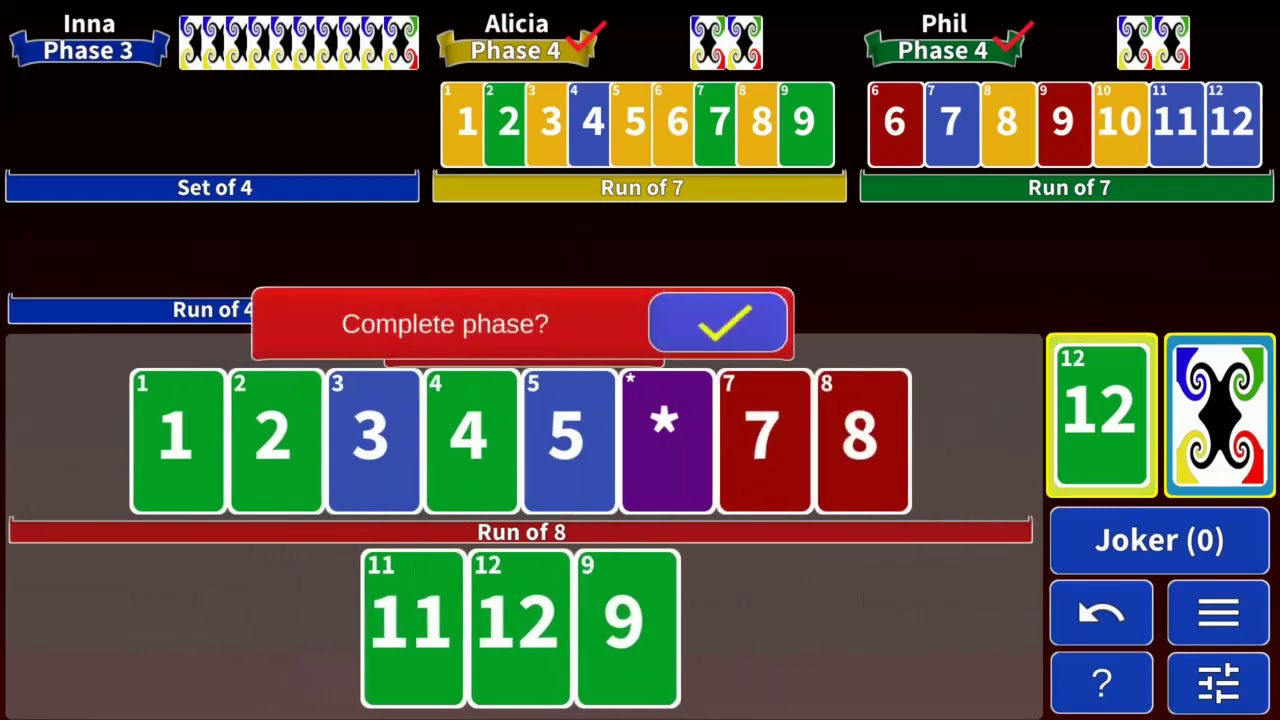 Super Phase Rummy Gameplay (Phase 5) - YouTube
