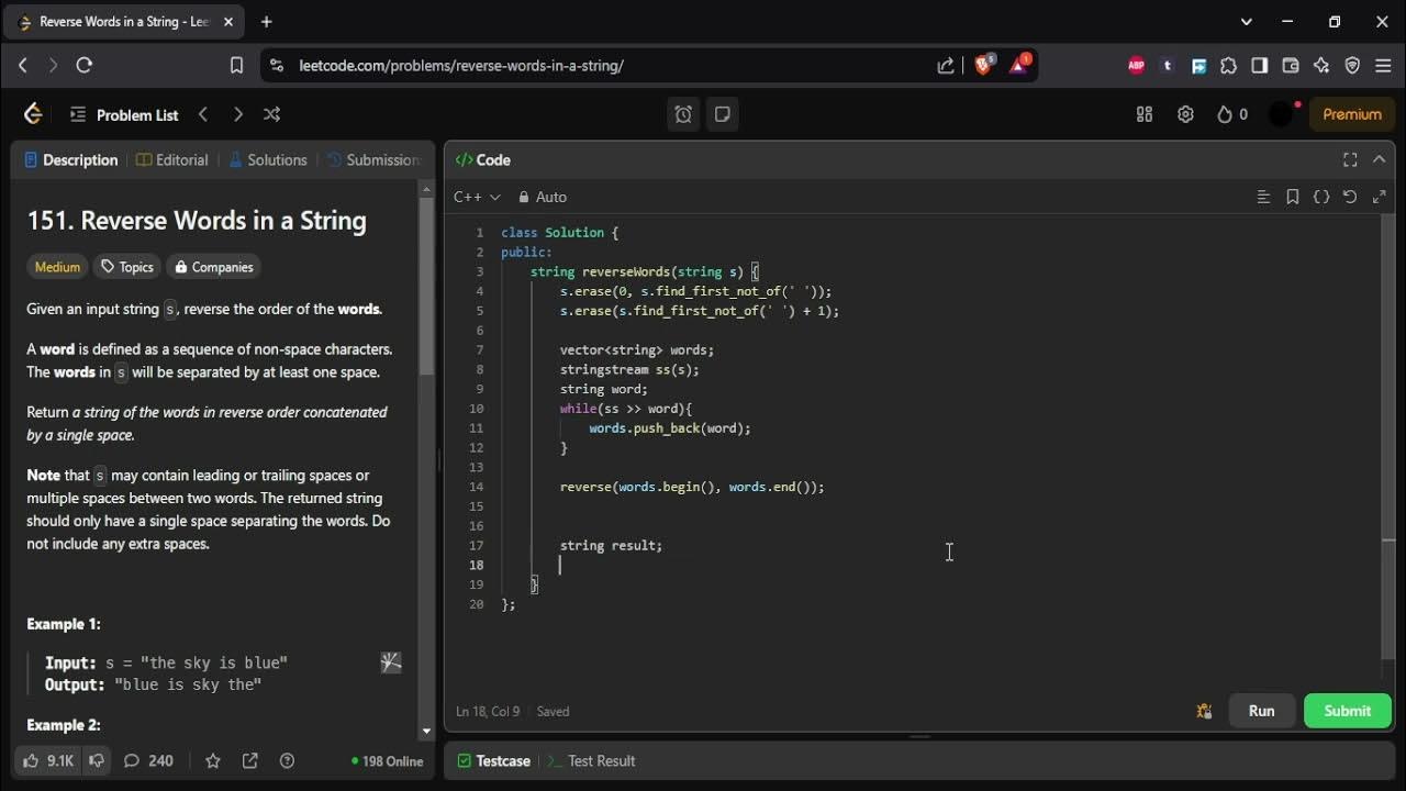 برمجهleetcode-151 - YouTube