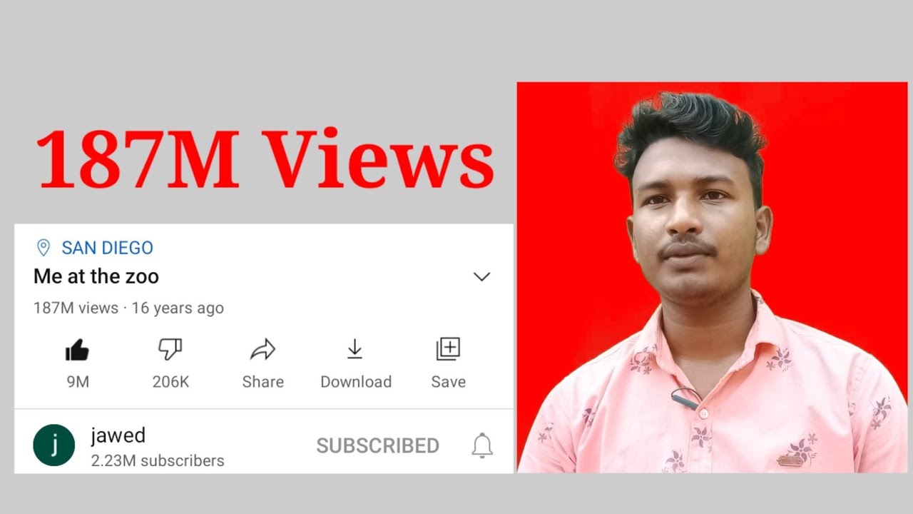 Jawed Karim | World First Youtuber | First YouTube Channel | First ...