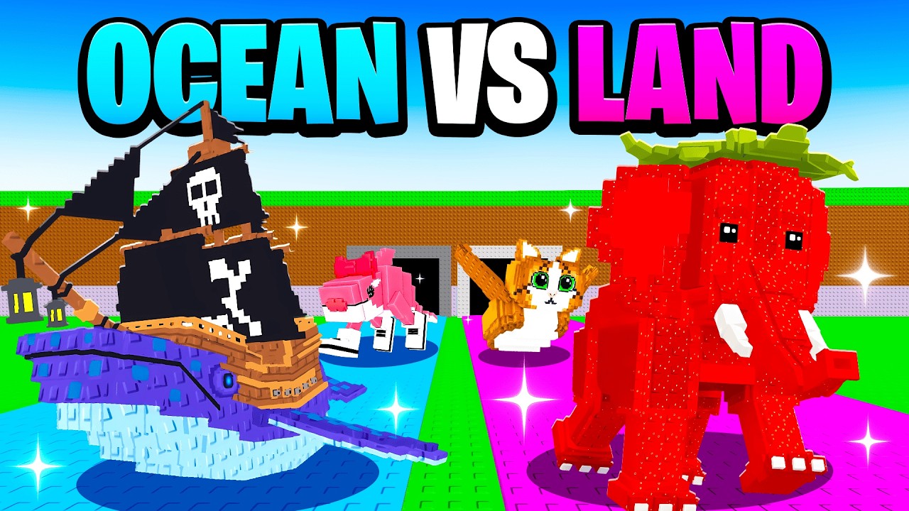 Ocean vs Land Race In Steal A Brainrot! - YouTube