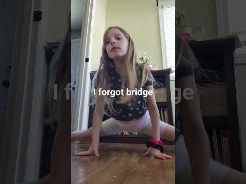 flexibility check i forgot to do a bridge!! #challenge