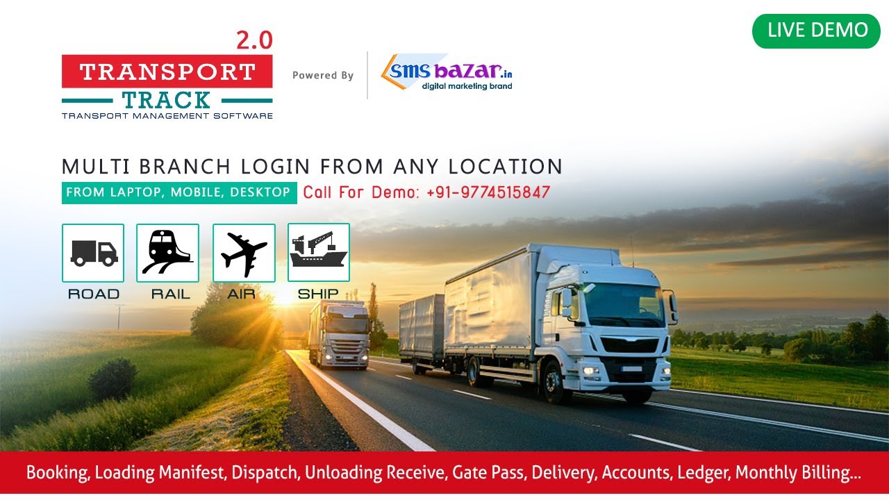 Transport & Logistics Software Free Demo online, Excel Export-Import ...