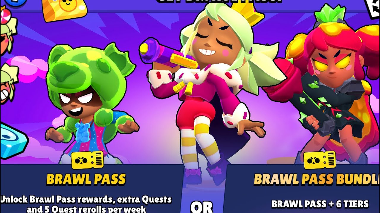 Brawl Pass Stuff - GummyBear Nita, Mandy,Magma Mandy! | BRS Brawl Stars ...
