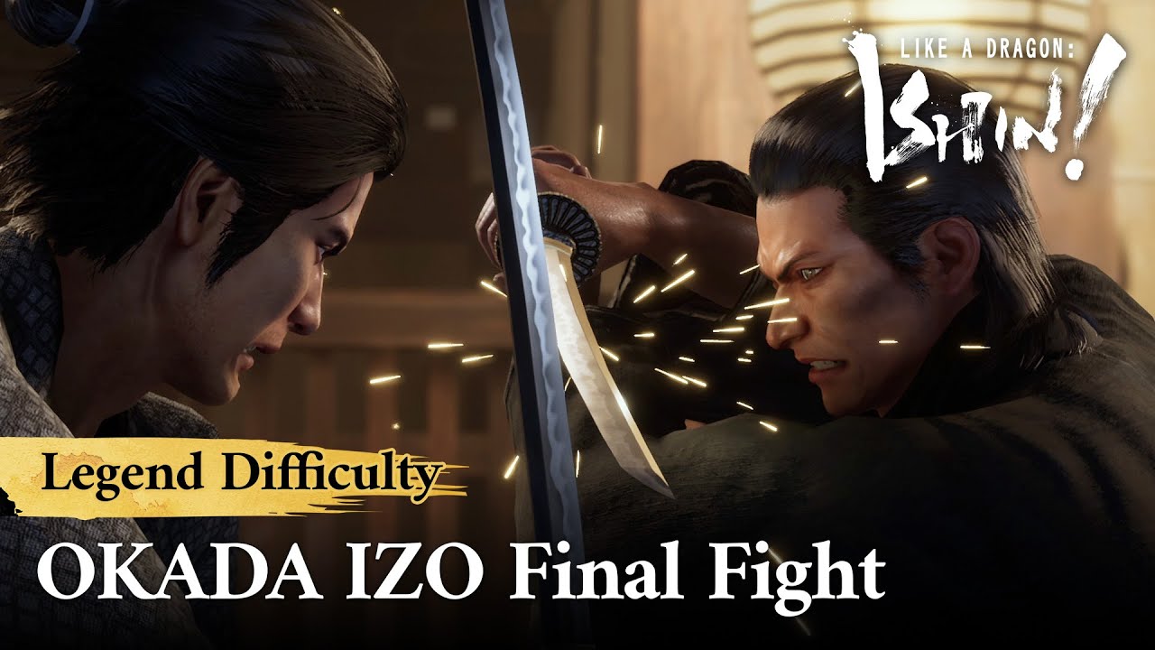 OKADA IZO Final Fight (LEGEND Difficulty) - Like A Dragon: Ishin - YouTube