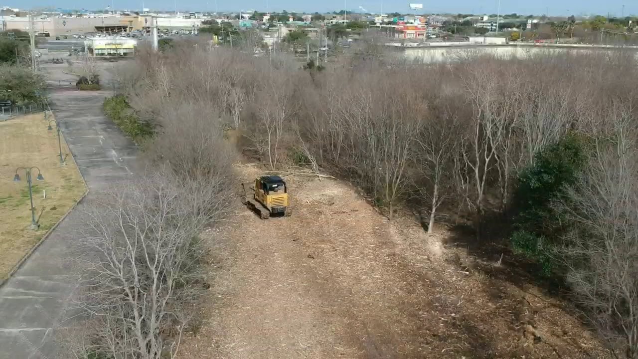 Drone Footage Field Clearing Day 1 Morning 1 - YouTube