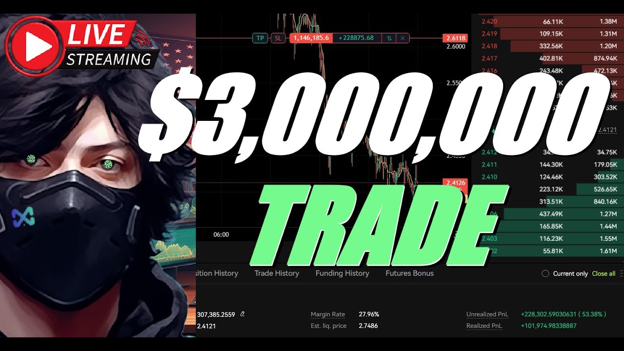 LIVE - $3,000,000 Million Dollar Trade - 500k Goal Hit GIVEAWAY TIME ...
