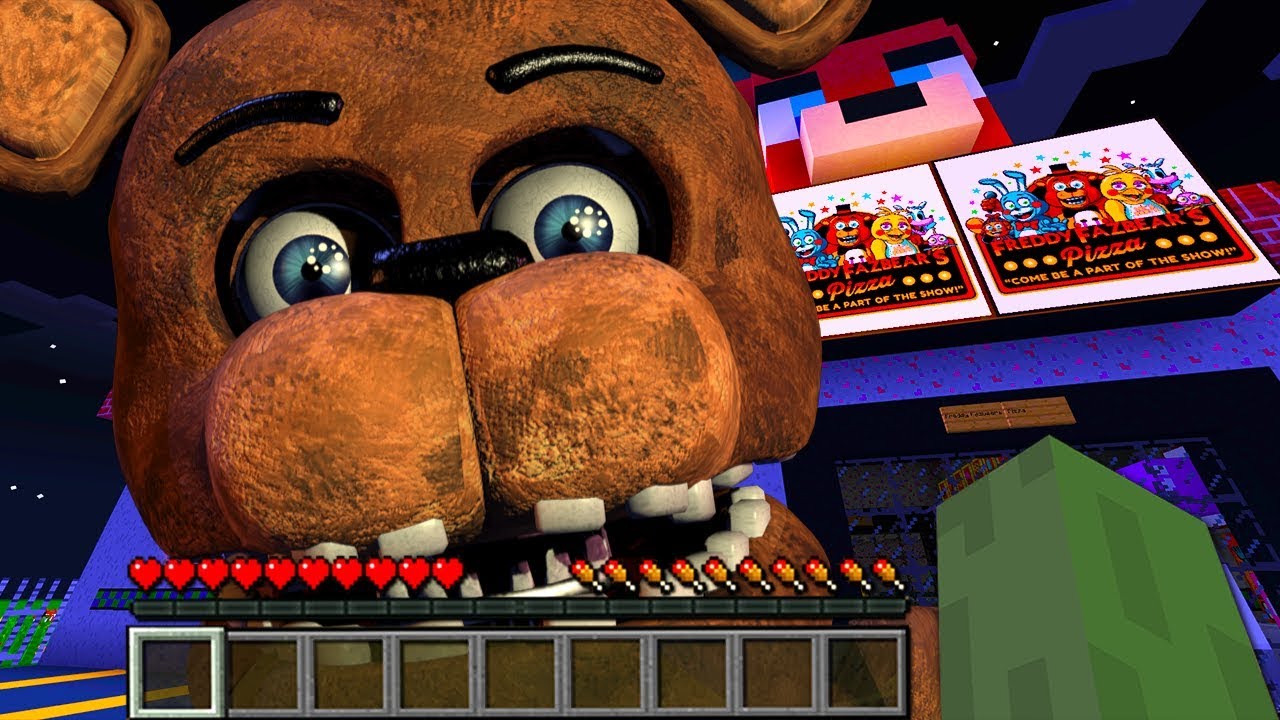 FIVE NIGHTS AT FREDDY'S in Minecraft Pocket Edition (FNAF) - YouTube