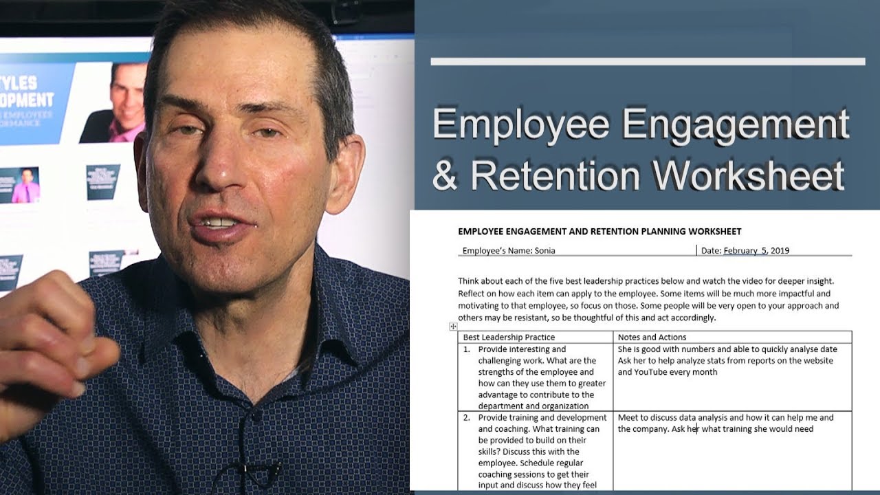 Employee Engagement and Retention Worksheet - YouTube