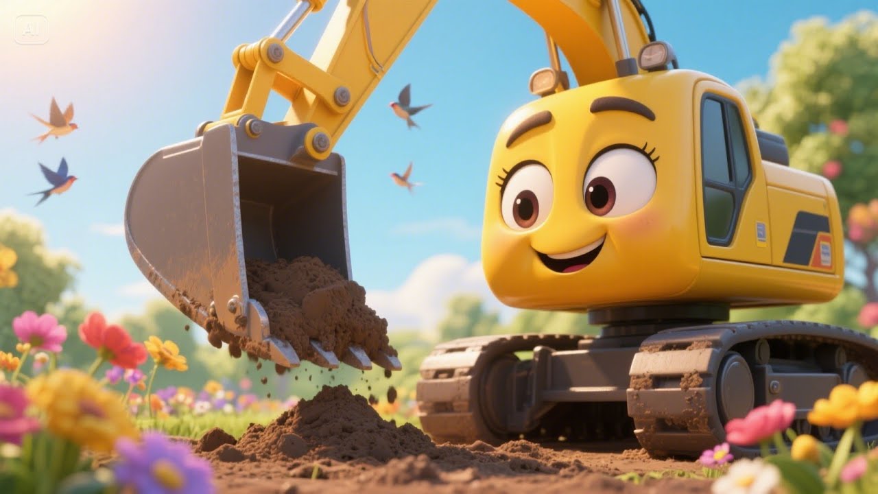 Dig, Scoop, Roll Let’s Build Today | Fun Construction Song for Kid ...