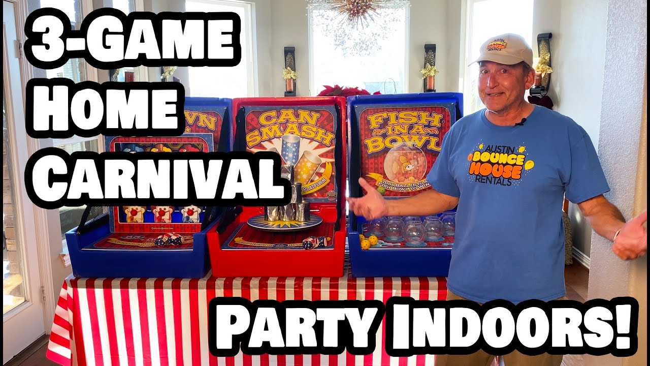 3-Game Home Carnival Indoor/Outdoor Party Rental- Austin Bounce House ...