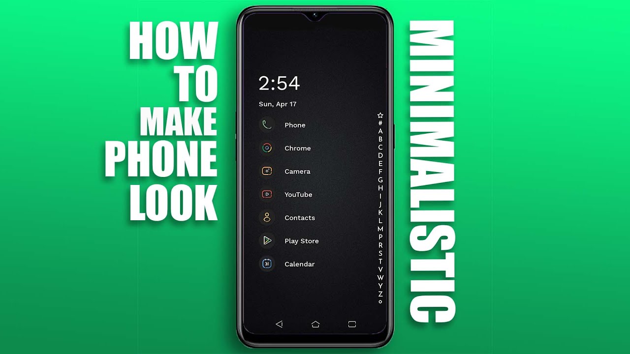 How to make phone look minimalistic(in 5 minutes) - YouTube