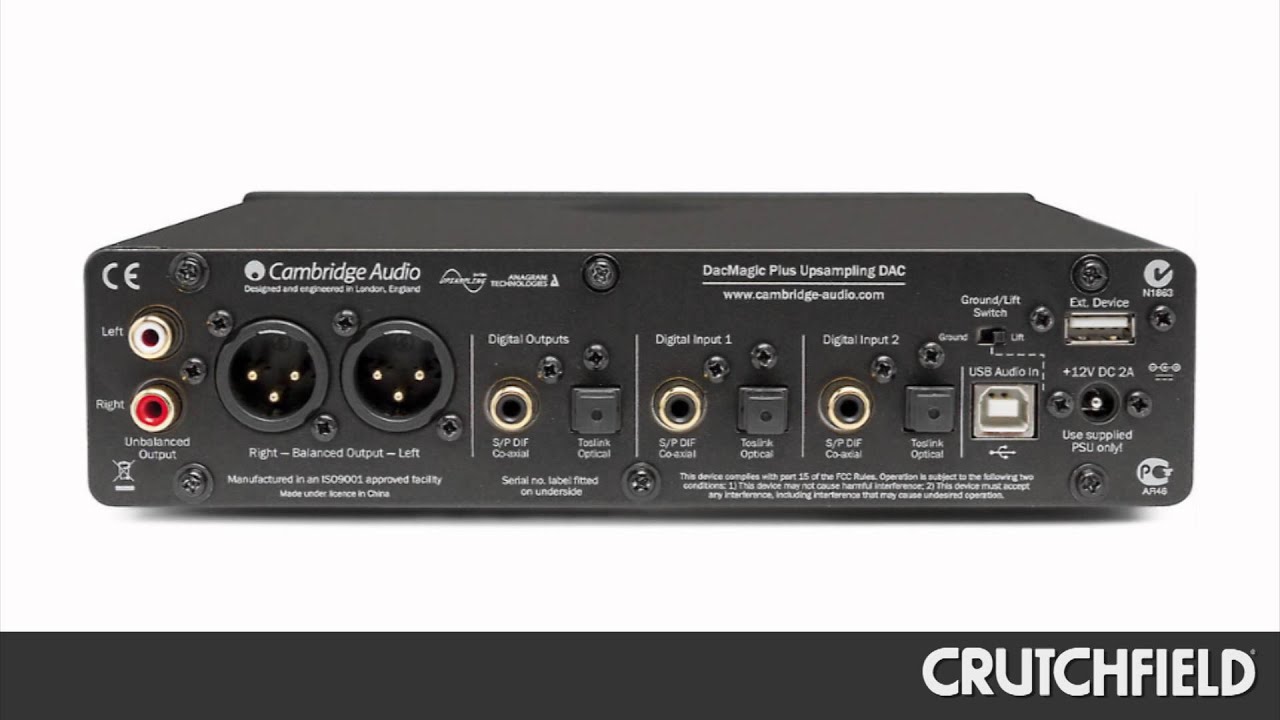 Cambridge Audio DacMagic Plus Overview | Crutchfield Video - YouTube