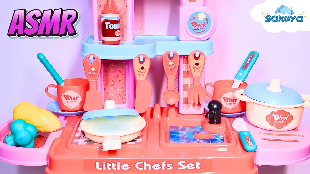 ASMR Kitchen Set Toy Organization for Kids | Relaxing Sounds & Step-by ...