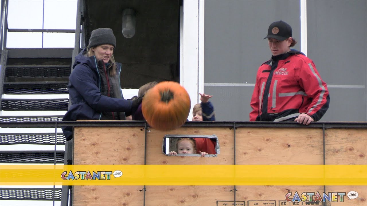 Pumpkin drop - YouTube