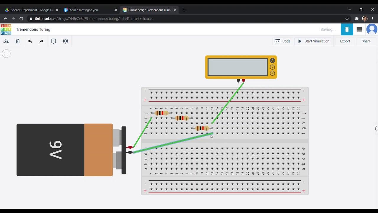 Measuring Current In Series Tinkercad App Youtube