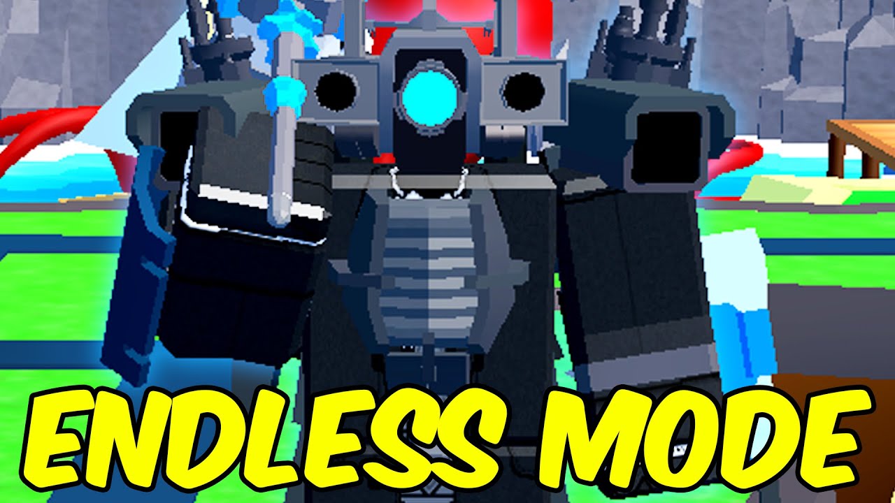 New Endless Mode And Upgraded Titan Cameraman In Toilet Tower Defense Youtube
