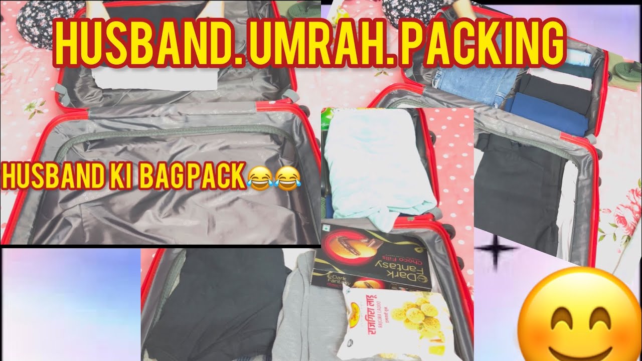 Umrah bag pack for husband watch till end - YouTube