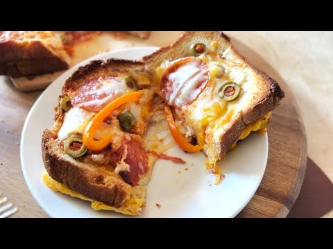 incredible pizza lava toast 식빵두장이 피자가되는 마법 - YouTube