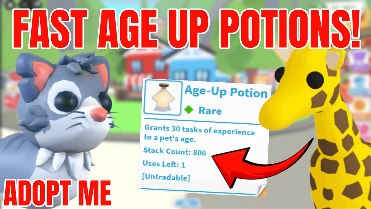 The BEST Ways To Get AGE UP POTIONS In Adopt Me! ️ - YouTube