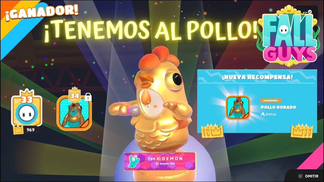 👑CONSIGO LA SKIN DEL POLLO DORADO EN FALL GUYS 🎉 [Español] #20 - YouTube