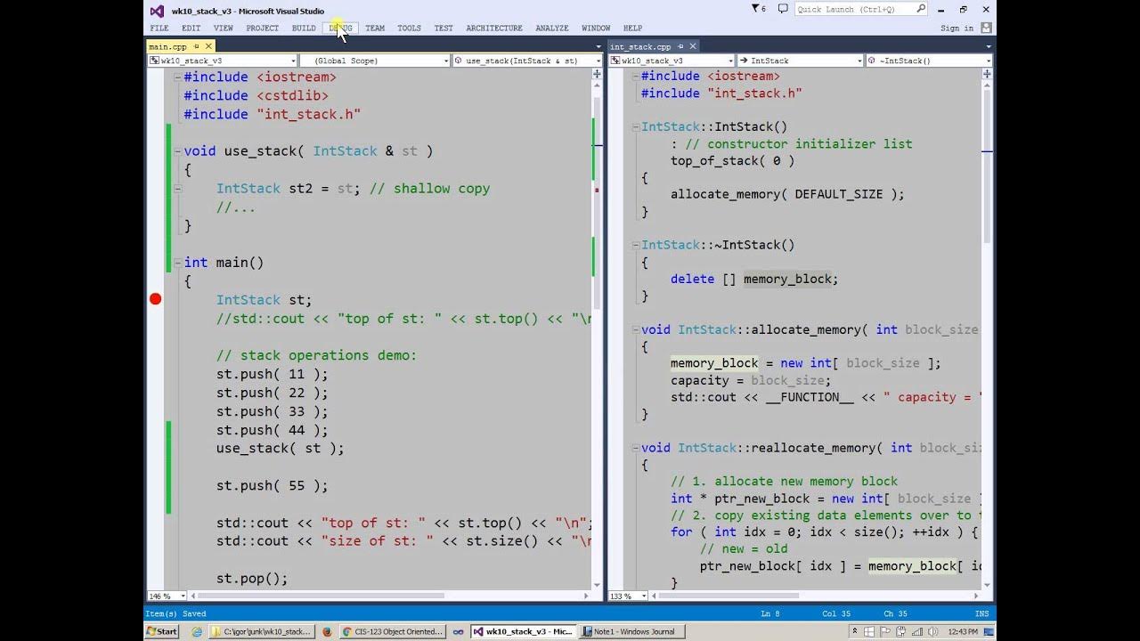 Week 10 the need for C++ class copy constructor, cont. - YouTube