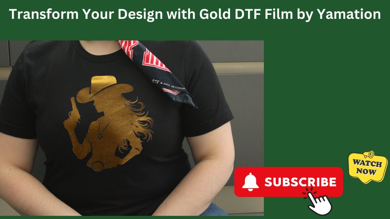 Transform Your Design with Gold DTF Film by Yamation - YouTube
