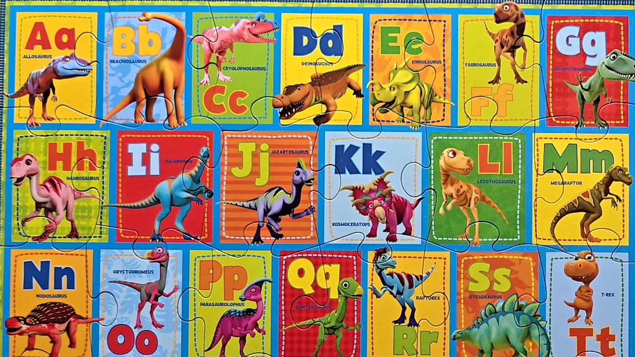 PBS Kids Dinosaur Train Alphabet Jigsaw Puzzle for Toddlers 🦖 - YouTube