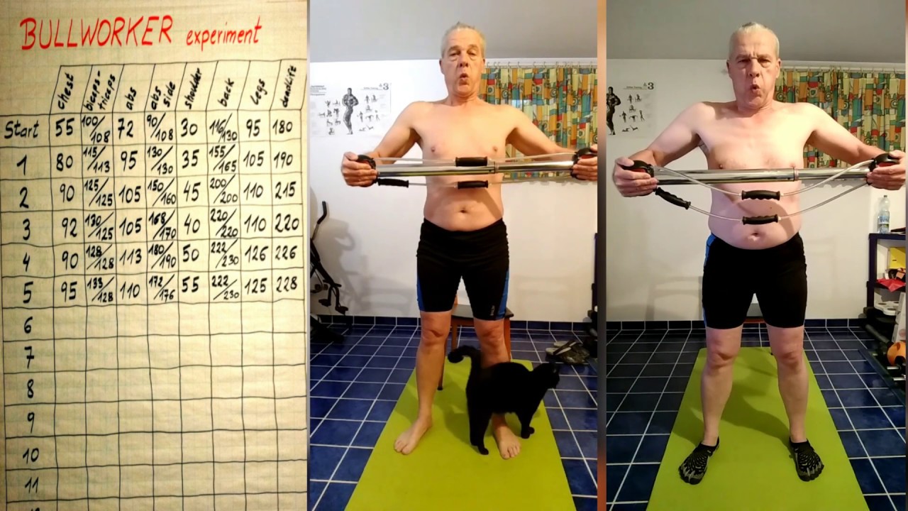 Bullworker result after 5 months of 1 year strength experiment - YouTube