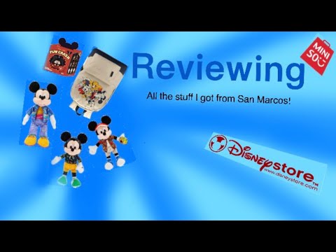 Reviewing the stuff I got from San Marcos! #Disneystore #Miniso - YouTube