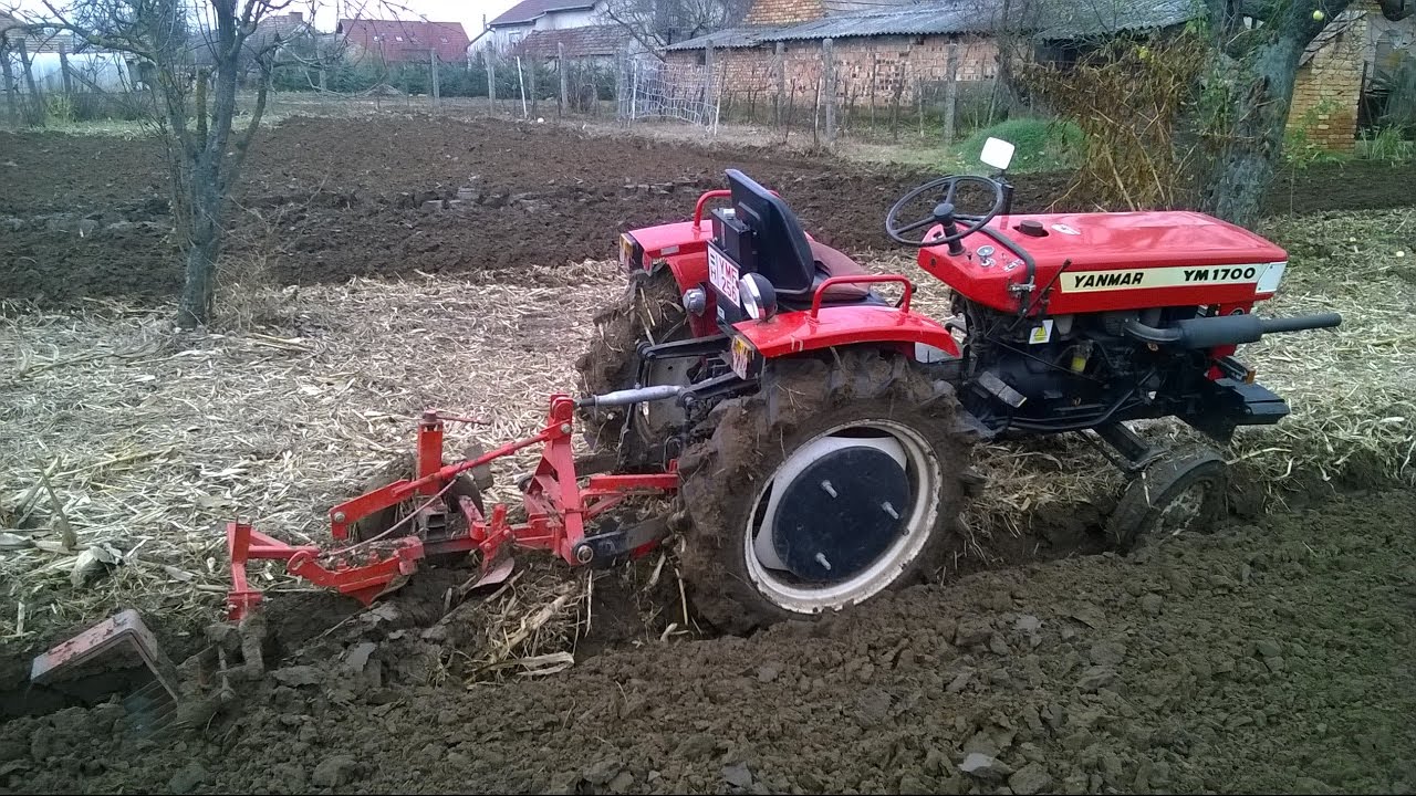 YANMAR YM 1700 Kukorica szár beszántás. - YouTube