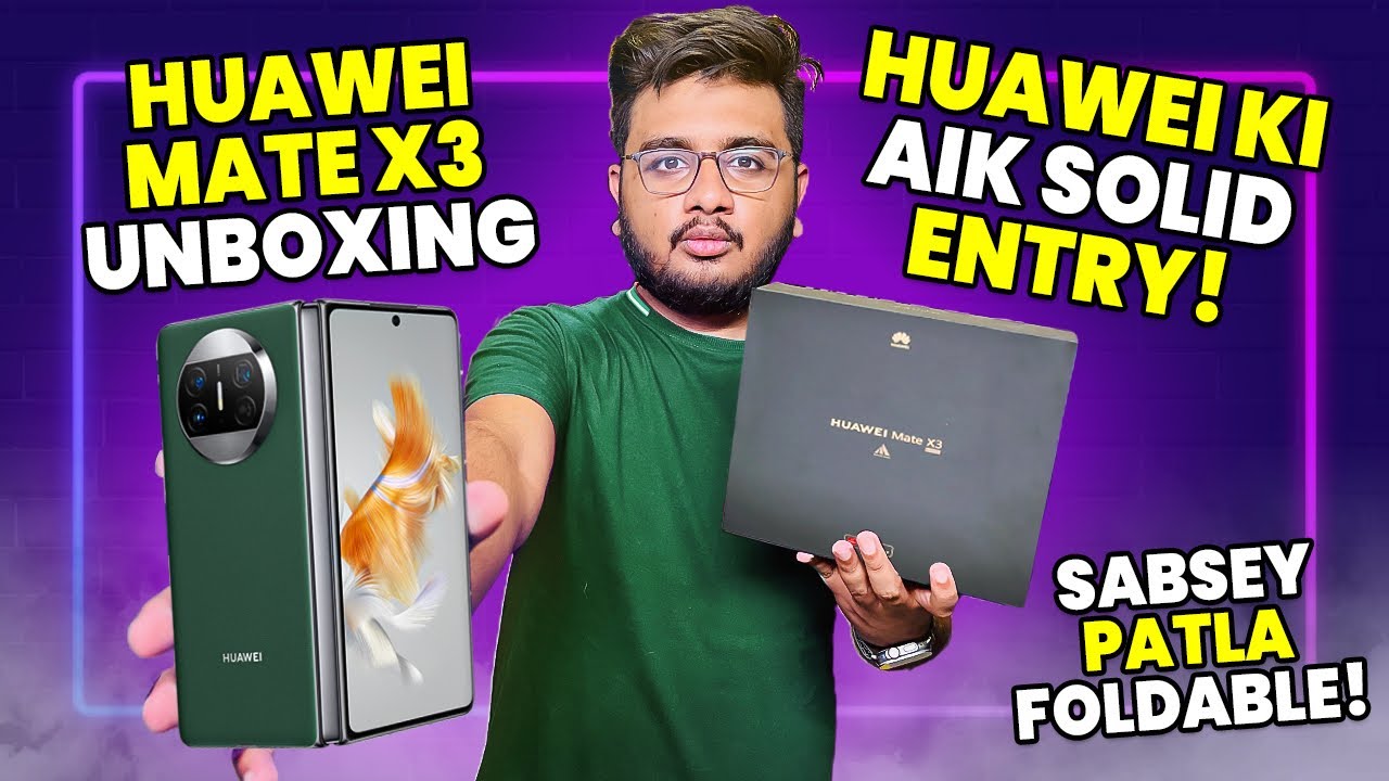 Huawei Mate X3 Unboxing | World’s Slimmest Foldable!! - YouTube