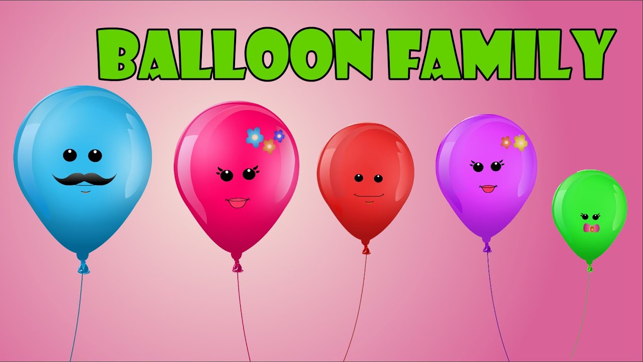 Balloon Finger Family - Daddy Finger - Nursery rhymes songs - Balloon ...