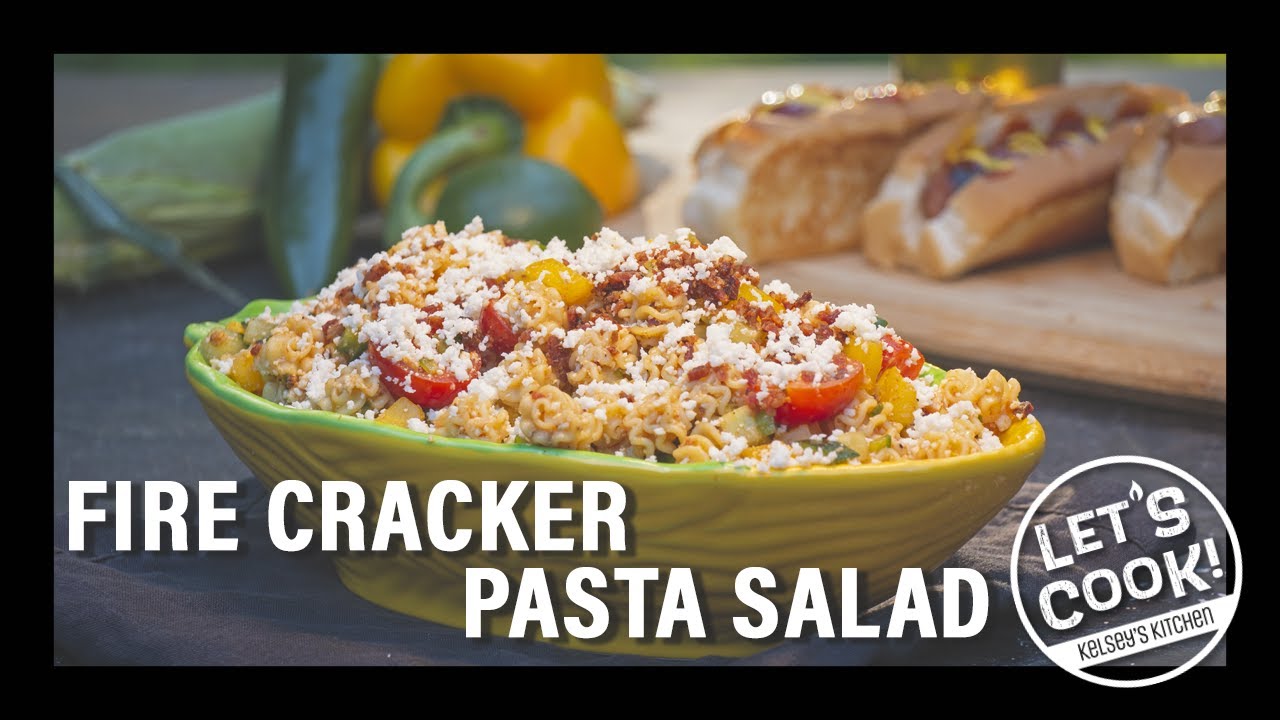 FIRECRACKER Pasta Salad ~ Let's Cook! ~ - YouTube