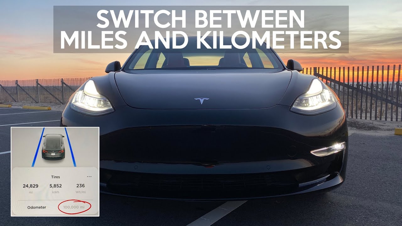 How to switch between miles and kilometers on your Tesla - YouTube