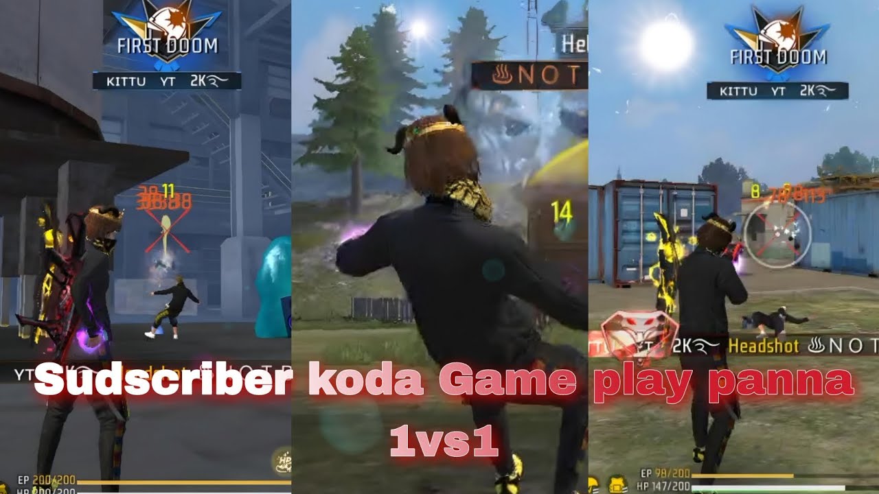 Sudscriber koda Game play panna 1vs1 - YouTube