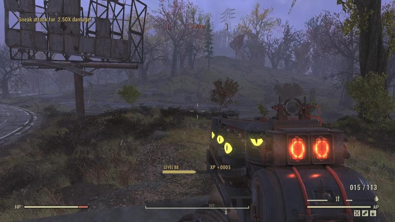 Fallout 76 nice mid air shot - YouTube
