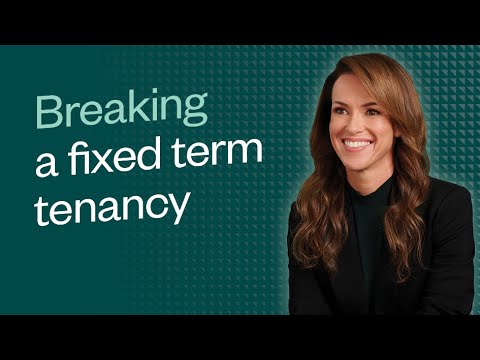 Breaking a fixed term tenancy - YouTube