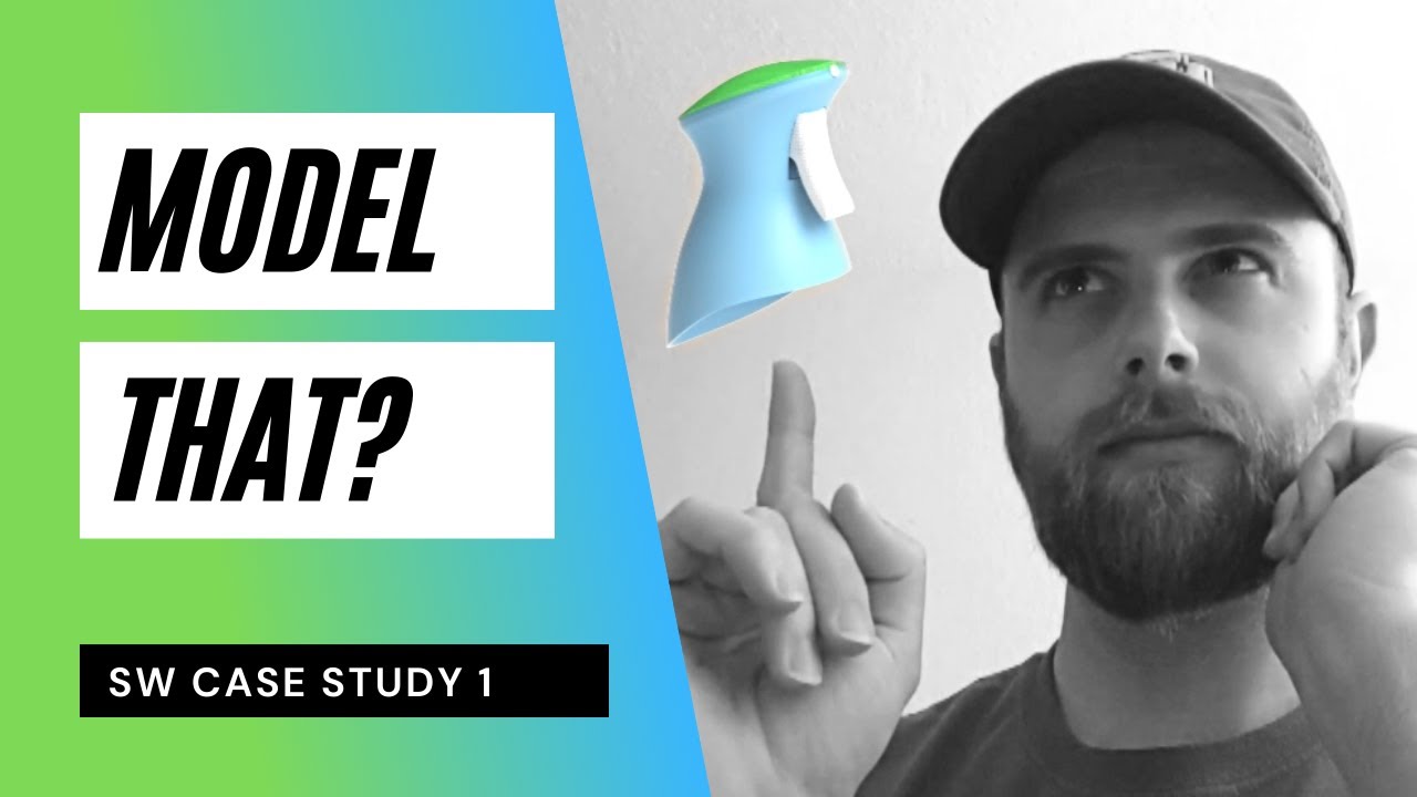 SOLIDWORKS Case Study 1: Spray Nozzle [Sketch Picture, Revolve, Loft, Dome] - YouTube