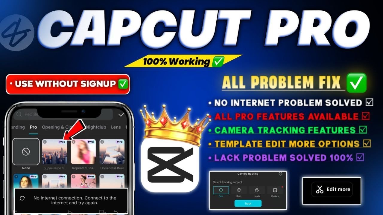 CapCut Pro 14.3.0 Update Fix 🔧 | NoInternet & Export Problem Solved | 100%Working - YouTube