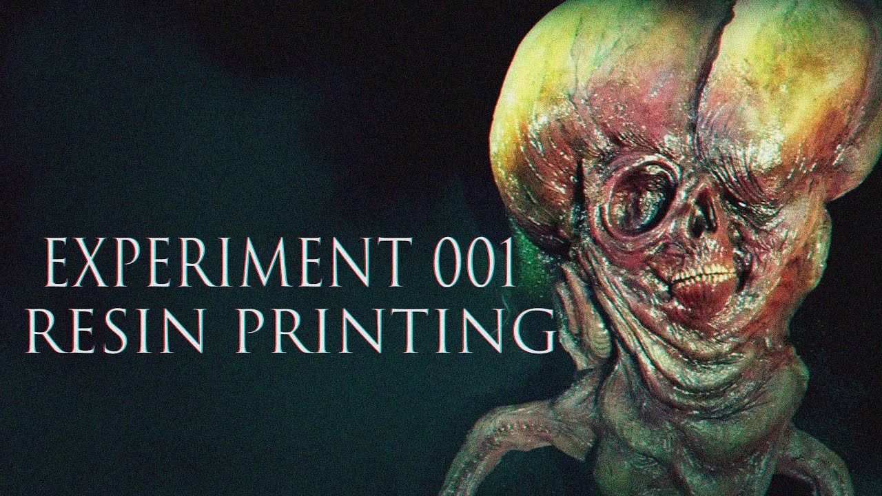 Experiment 001 - Resin printing - Horror sculpture - YouTube