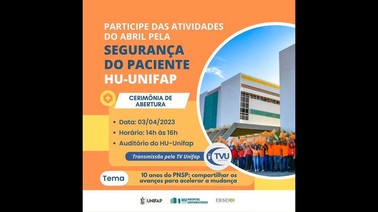 SEGURANÇA DO PACIENTE HU UNIFAP - 10 ANOS DO PNSP: COMPARTILHAR OS ...