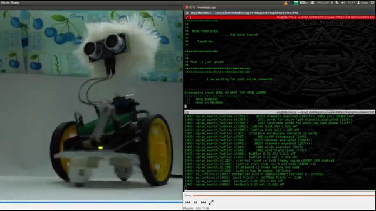 A Voice Controlled Low Cost Robot Using Arduino Pocketsphinx Firmata And Racket Version 2