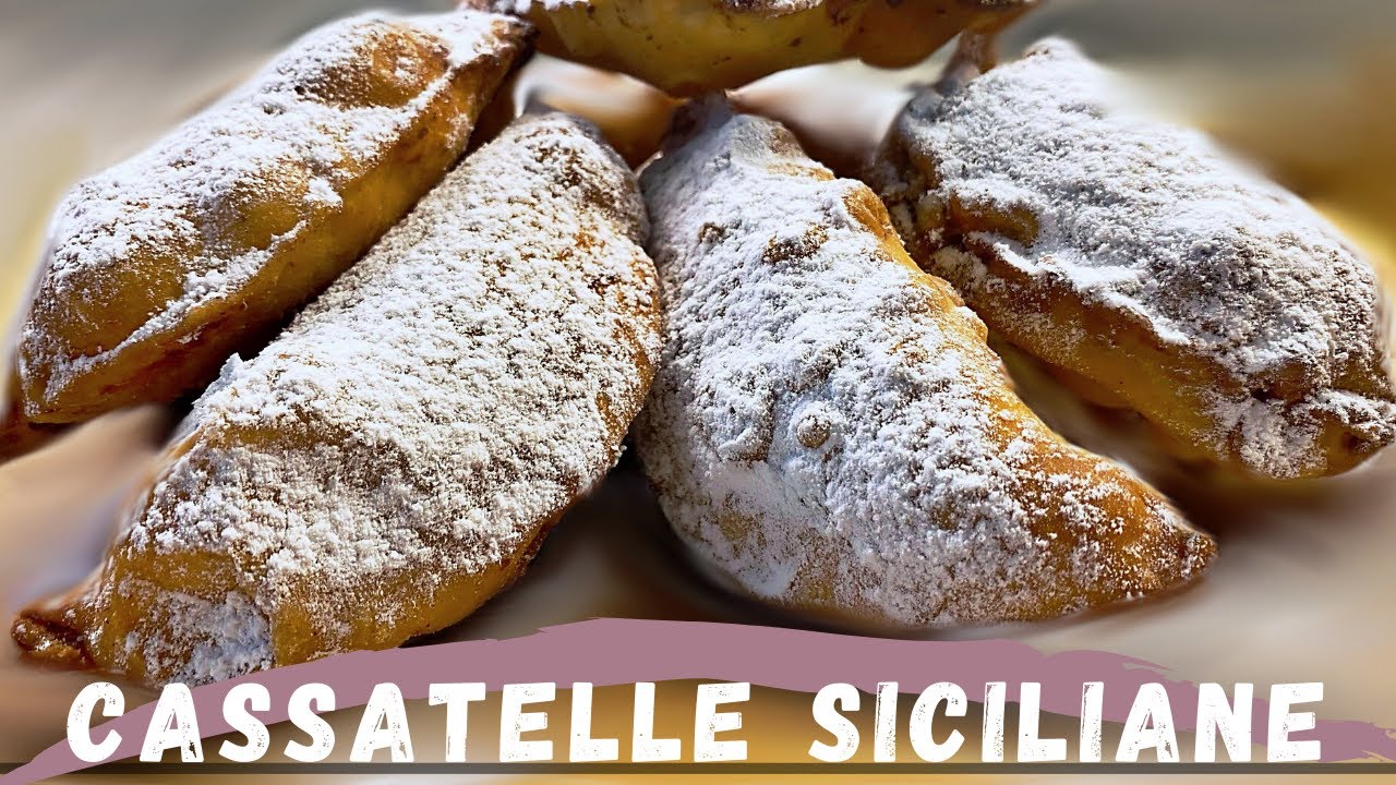 Cassatelle con la ricotta, ricetta siciliana - ravioli dolci - YouTube