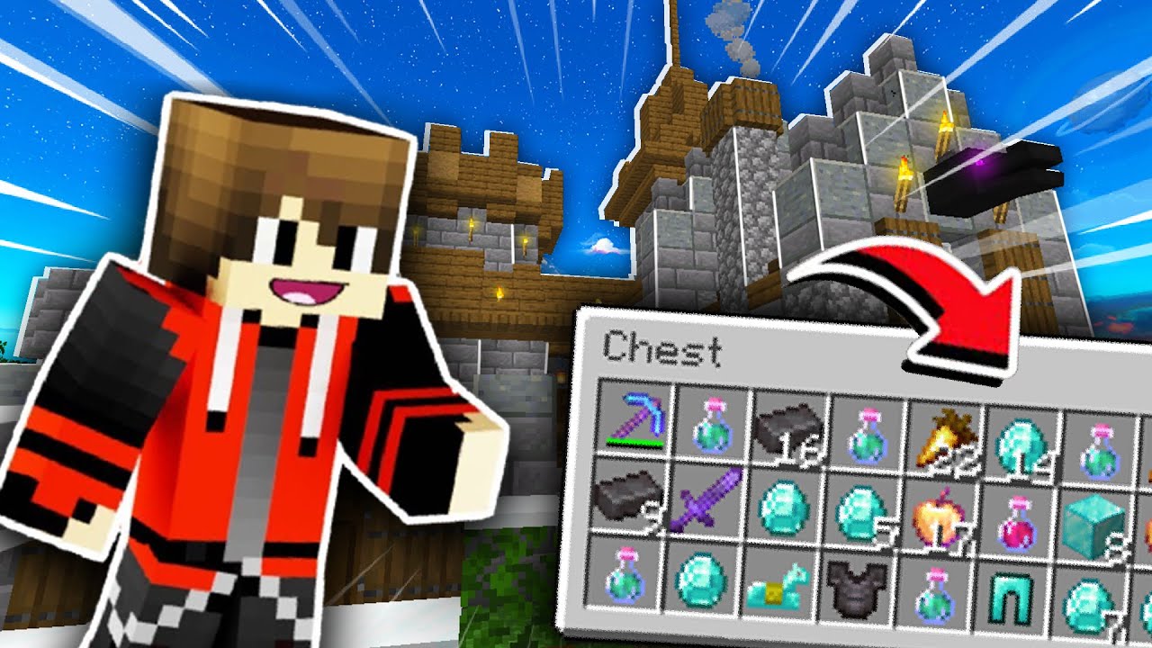 Visiting @epicdipic Castle In Minecraft - YouTube
