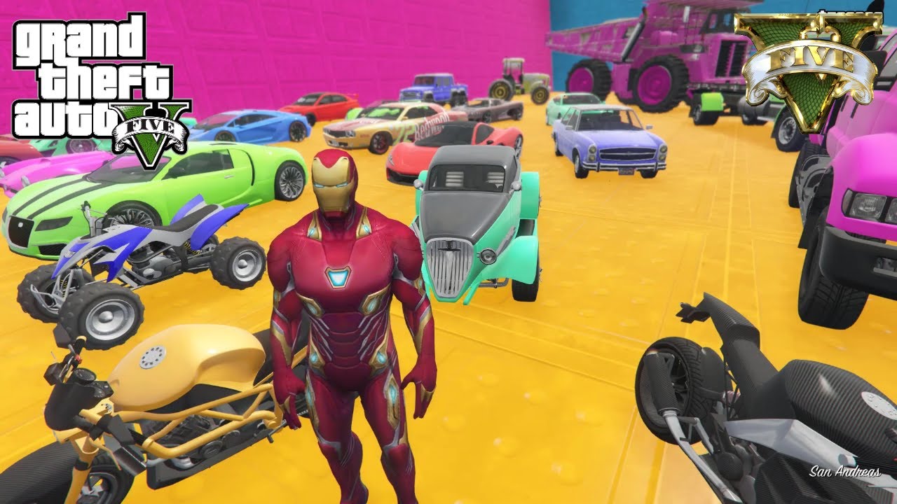 Video #33 Superhero Cars Сhallenge Spiderman Ironman Hulk Thor and ...