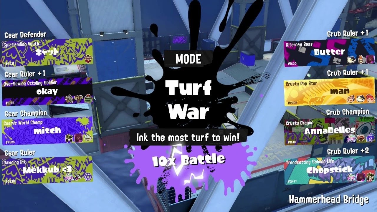 Splatoon 3 - Splatfest #Gear/Grub/Fun | x10 Battle - YouTube