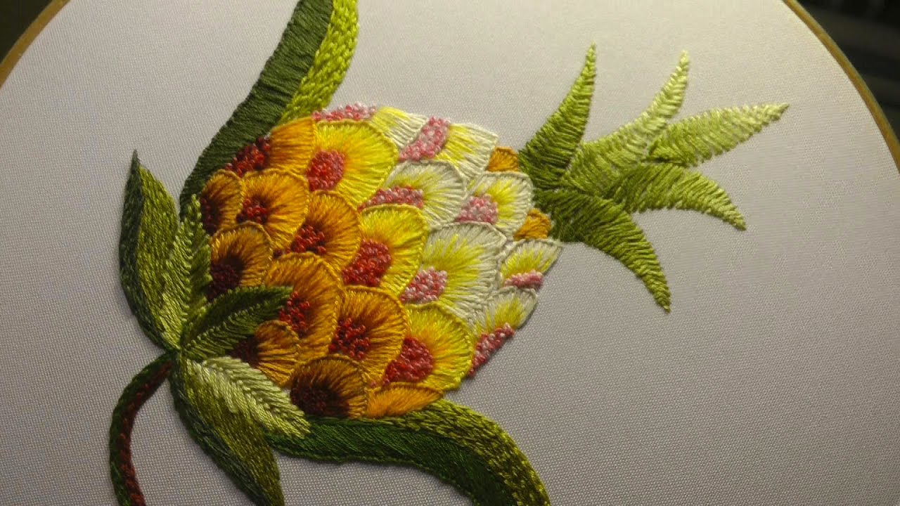 Dive Into Pineapple Embroidery Mastery - Pineapple Embroidery Easy ...